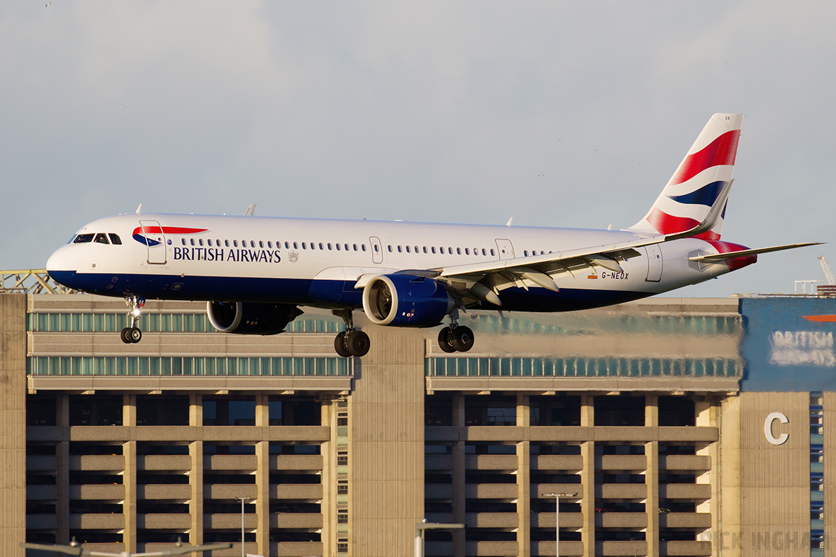 Airbus A321-251NX NEO - G-NEOX - British Airways